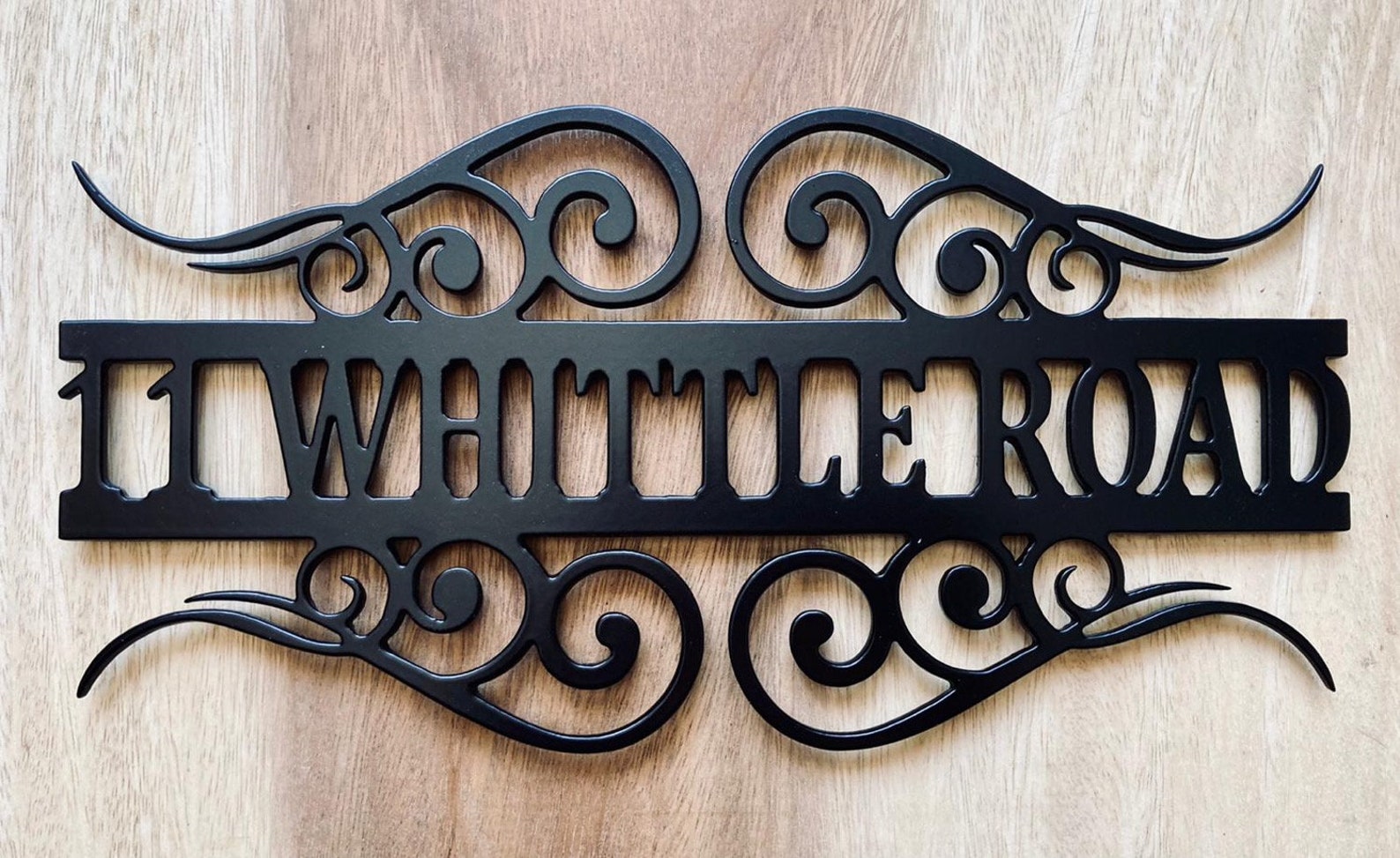 Decorative Scroll House Sign - Etsy UK