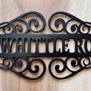 Decorative Scroll House Sign - Etsy UK
