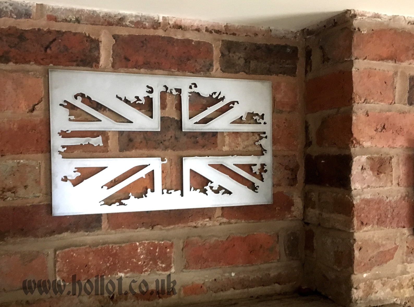 Union Jack Steel Sign Grunge Metal British Flag UK GB Home Wall Decor ...