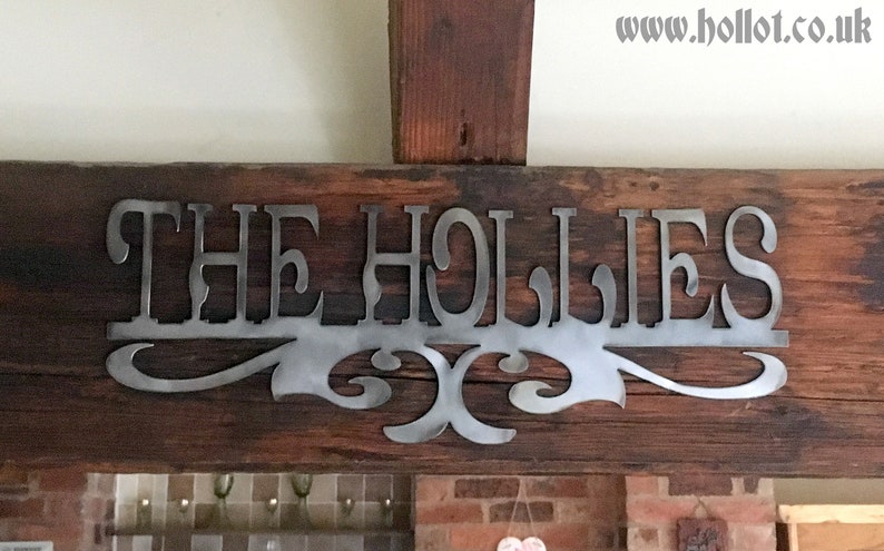 House Name Sign Custom Steel Metal personalised Family Gift - Etsy UK
