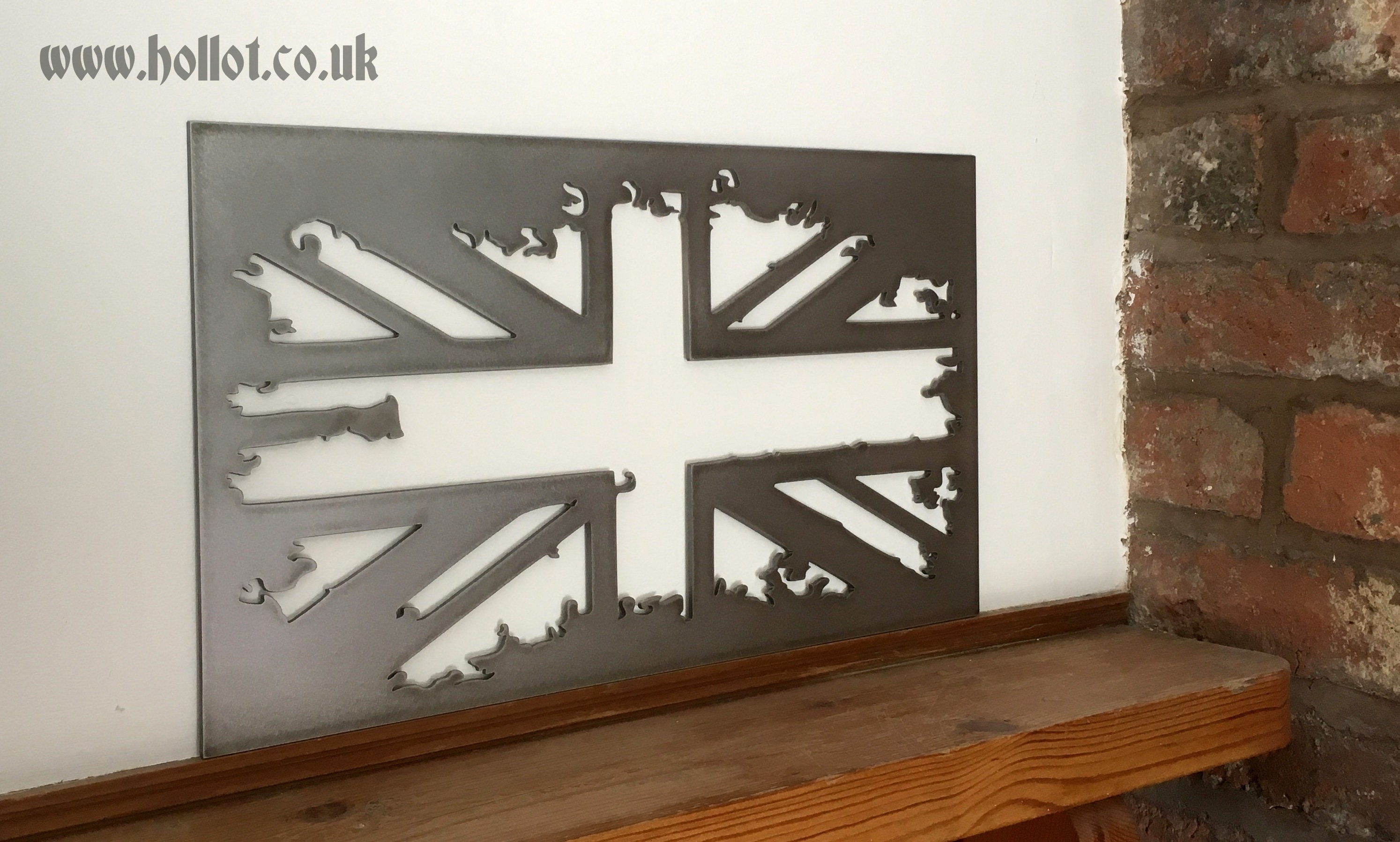Union Jack Steel Sign Grunge Metal British Flag UK GB Home Wall Decor ...