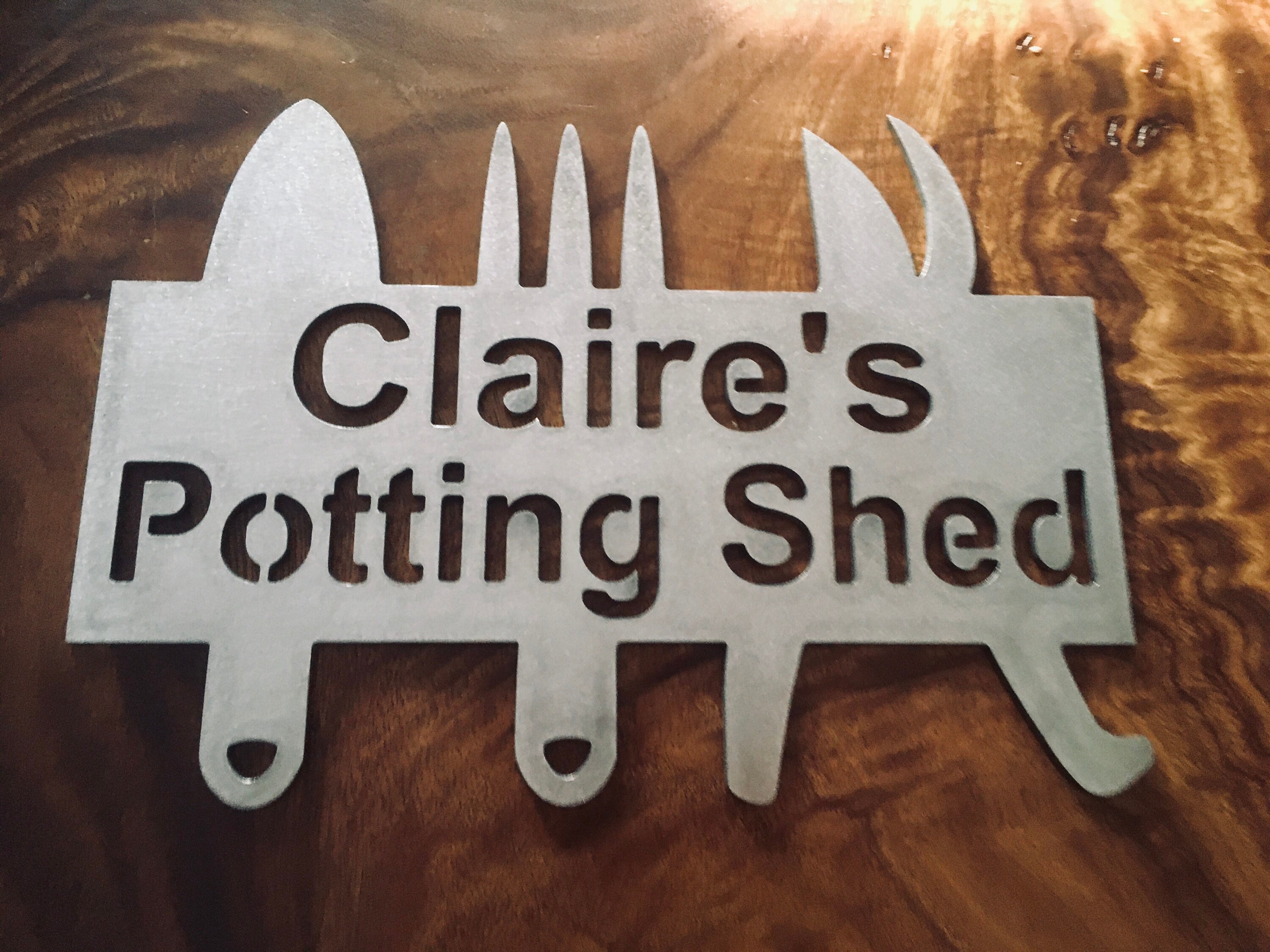 Custom Potting Shed Steel Sign Metal Sign Fully - Etsy
