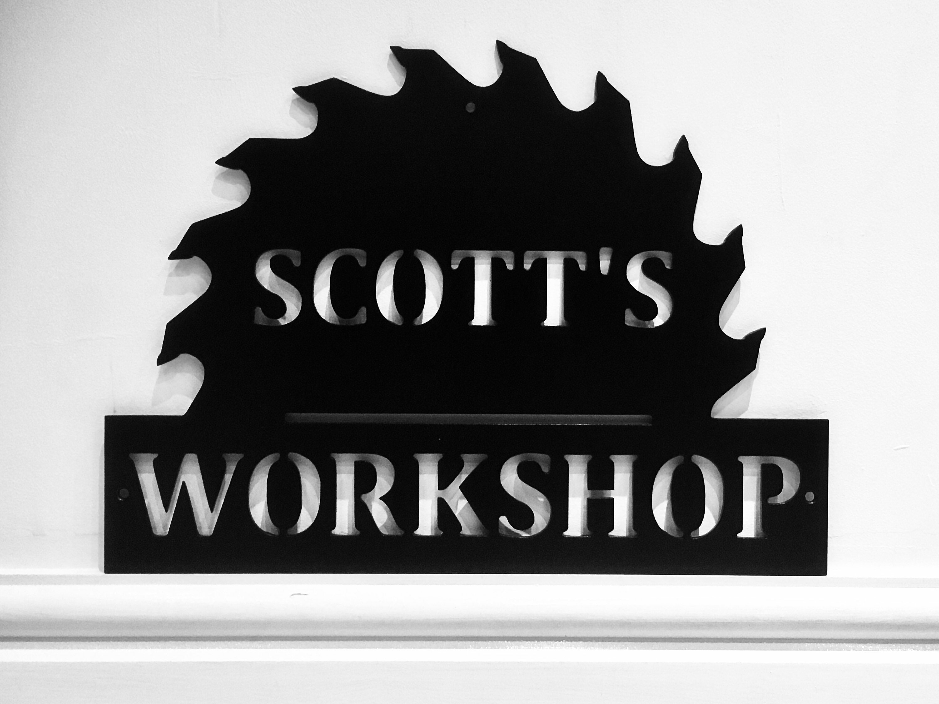 Custom Workshop Steel Sign Metal Sign Fully Customisable | Etsy