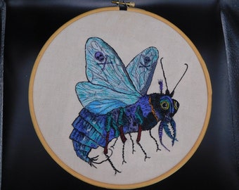 Embroidered Insect - Etsy