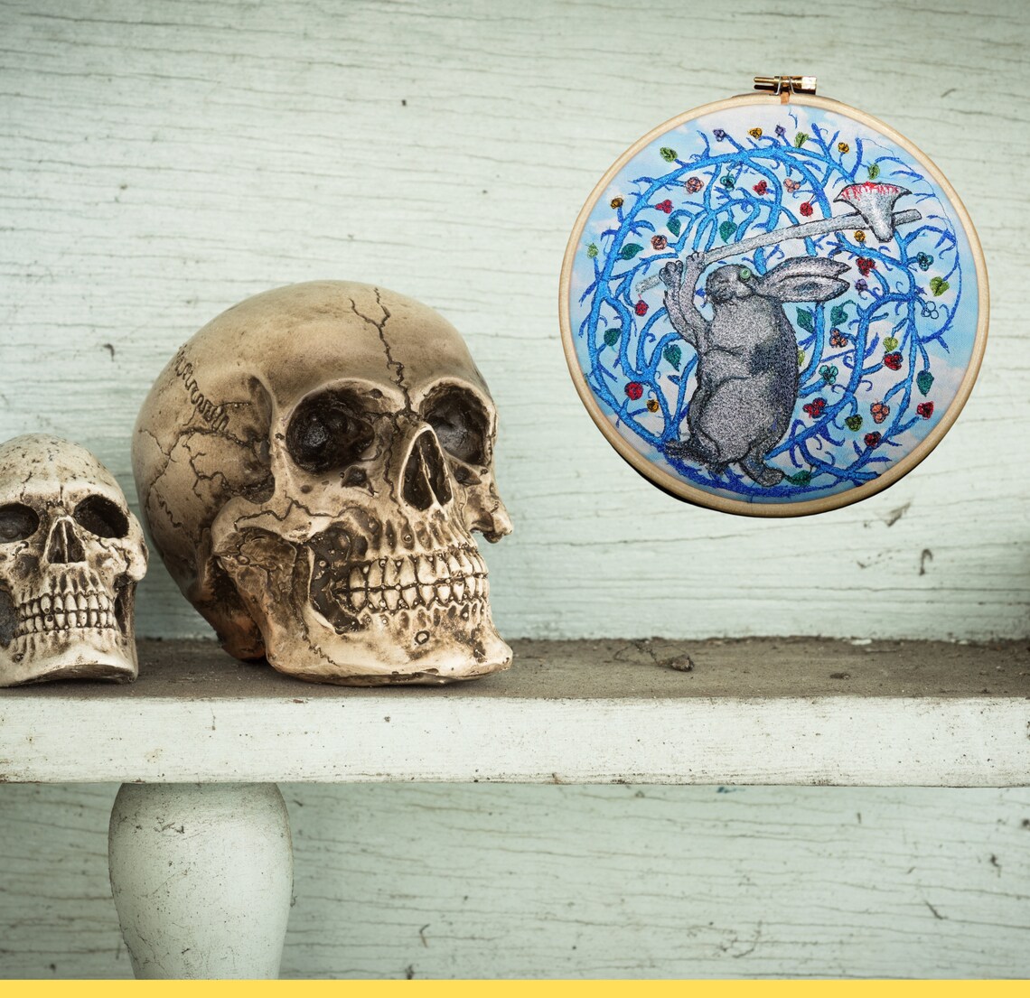 Medieval Murder Axe Rabbit Hand Made One off Thread Sketched Bizarre ...