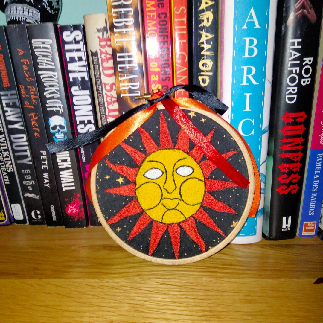 The Wicker Man Nuada Sun God Thread Sketched Embroidery 5 Inch Hanging ...