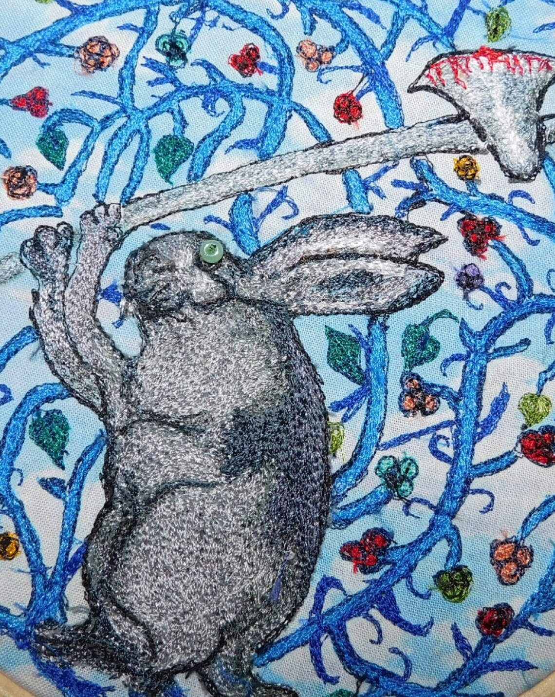 Medieval Murder Axe Rabbit Hand Made One off Thread Sketched | Etsy