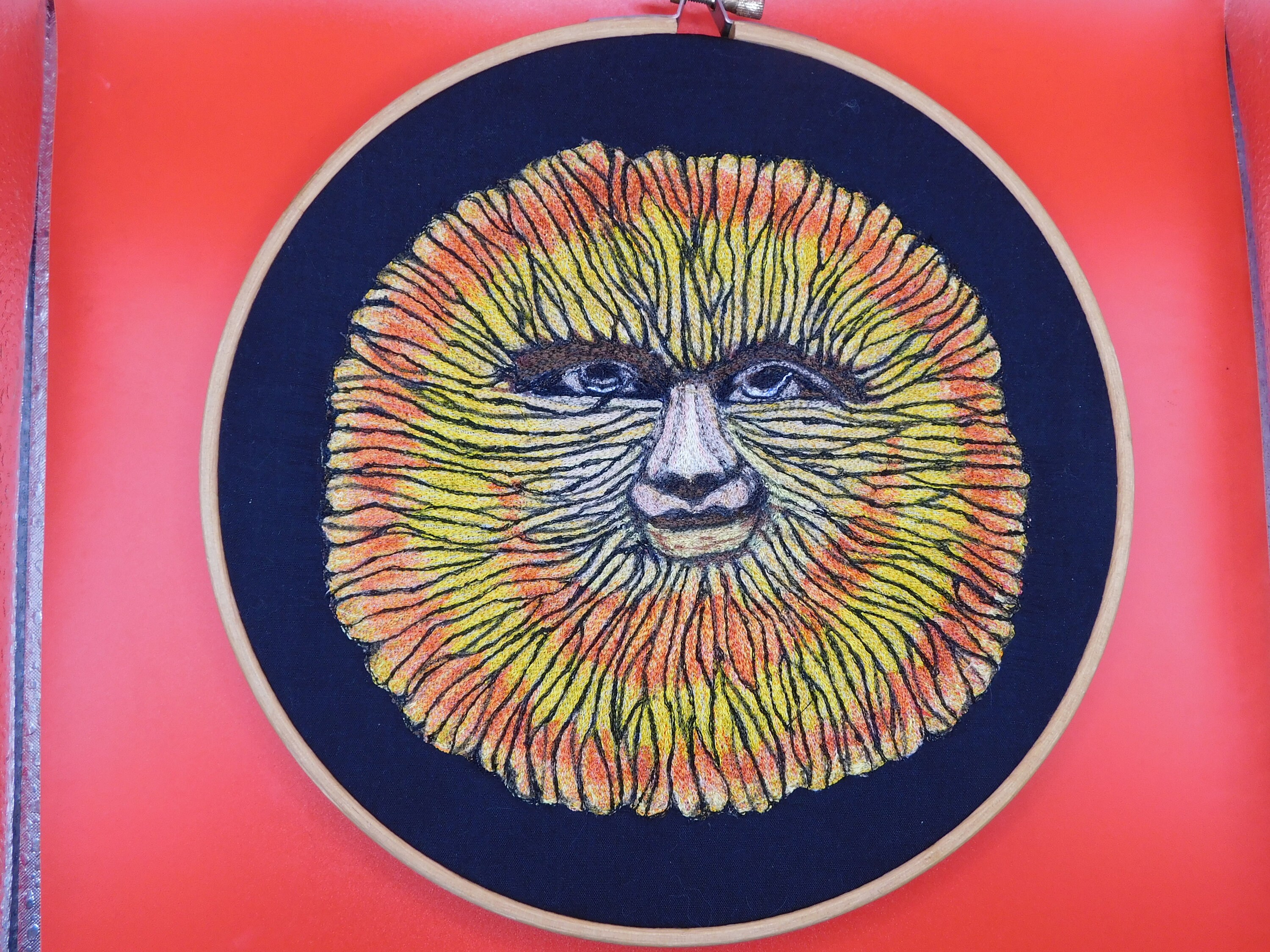 The Wicker Man 1973 Sun God Embroidery Hand Made Unique 8 Inch ...