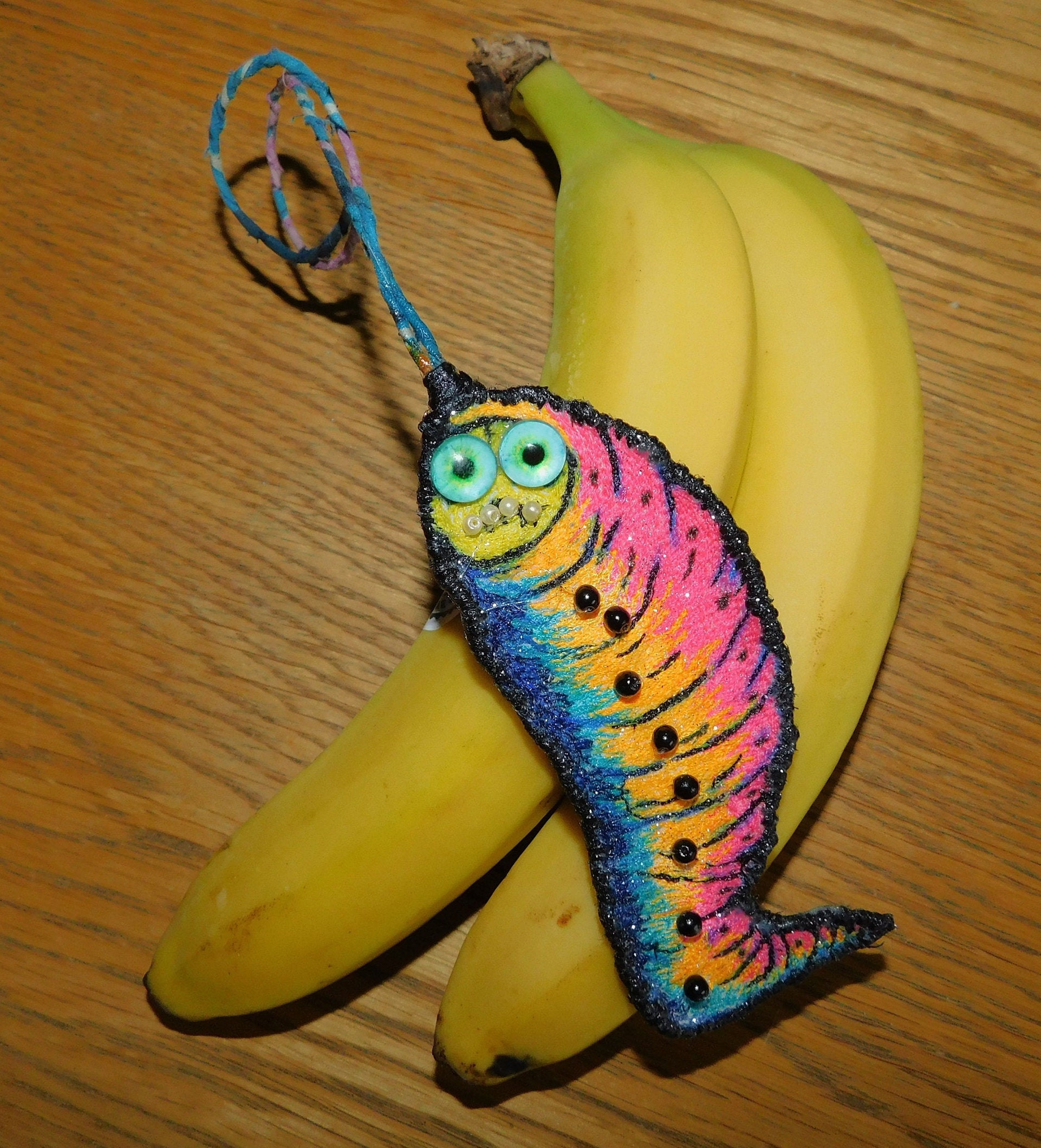 Rainbow Pride Wall Hanging Hand Made Embroidered Weird Maggot - Etsy UK