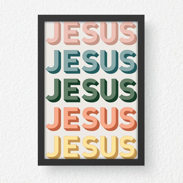Christian Typography Print - Etsy