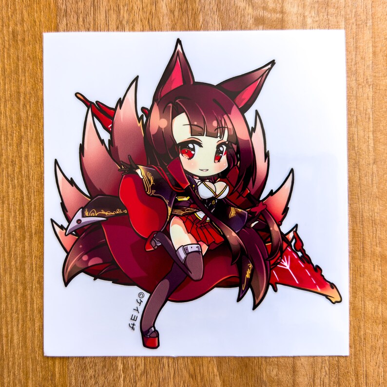 Akagi - 6" Transfer Sticker - Etsy