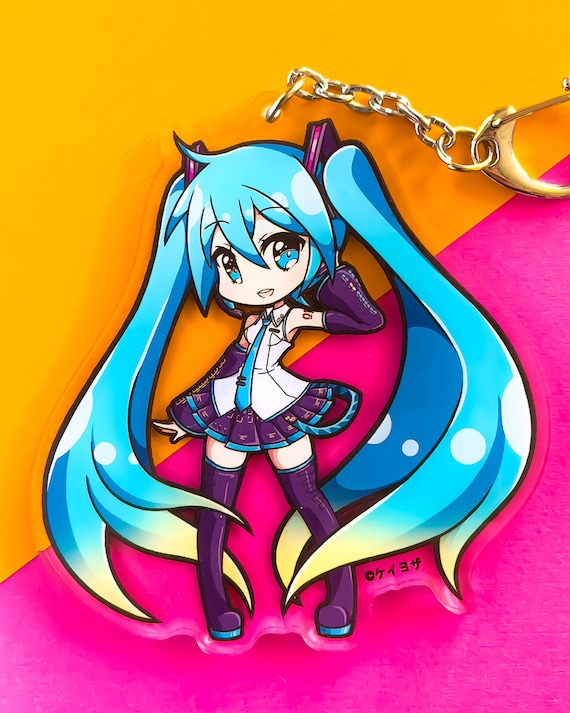 Hatsune Miku V3 3.5 double Sided Acrylic Charm | Etsy