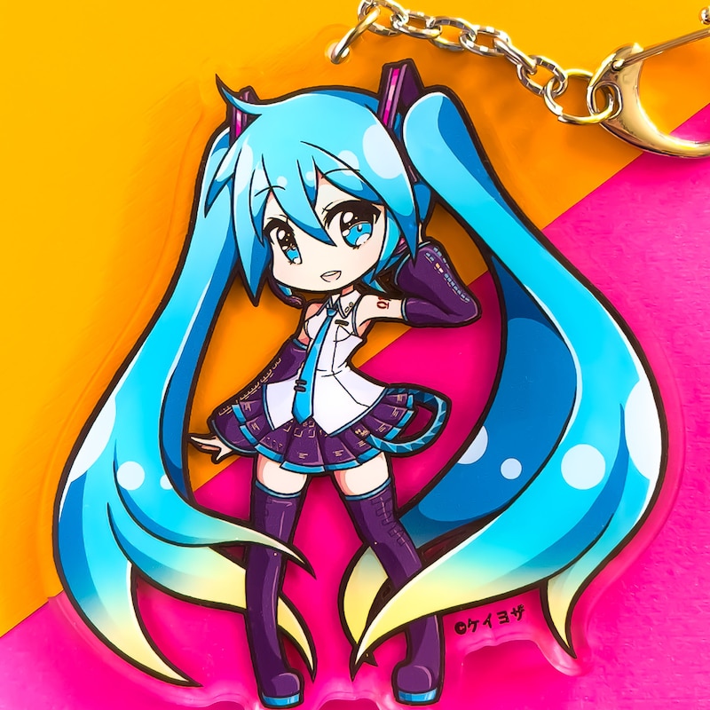 Hatsune Miku Keychain - Etsy