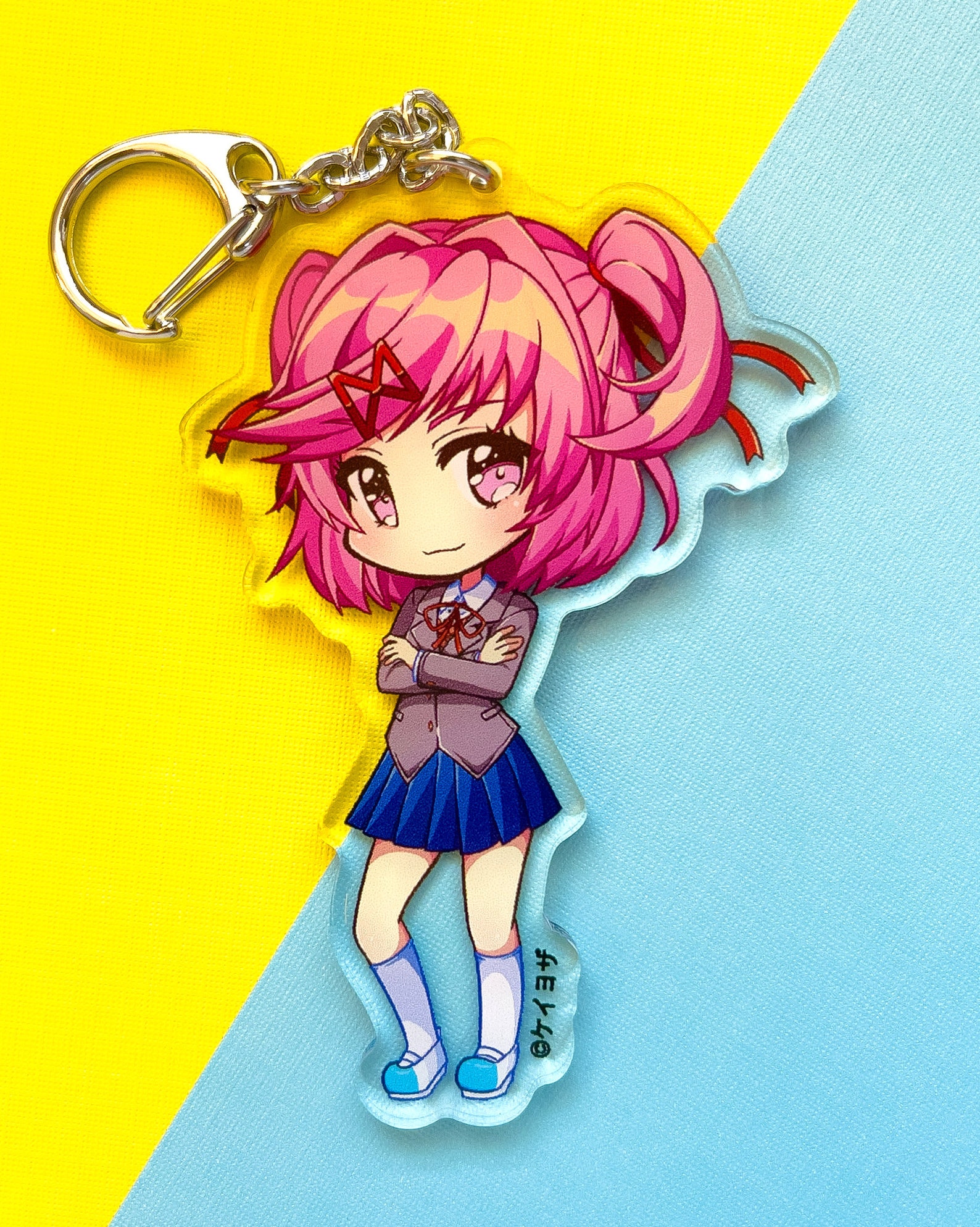 Doki Doki Literature Club+ - Natsuki Plus (double Sided) 3.5" Acrylic ...