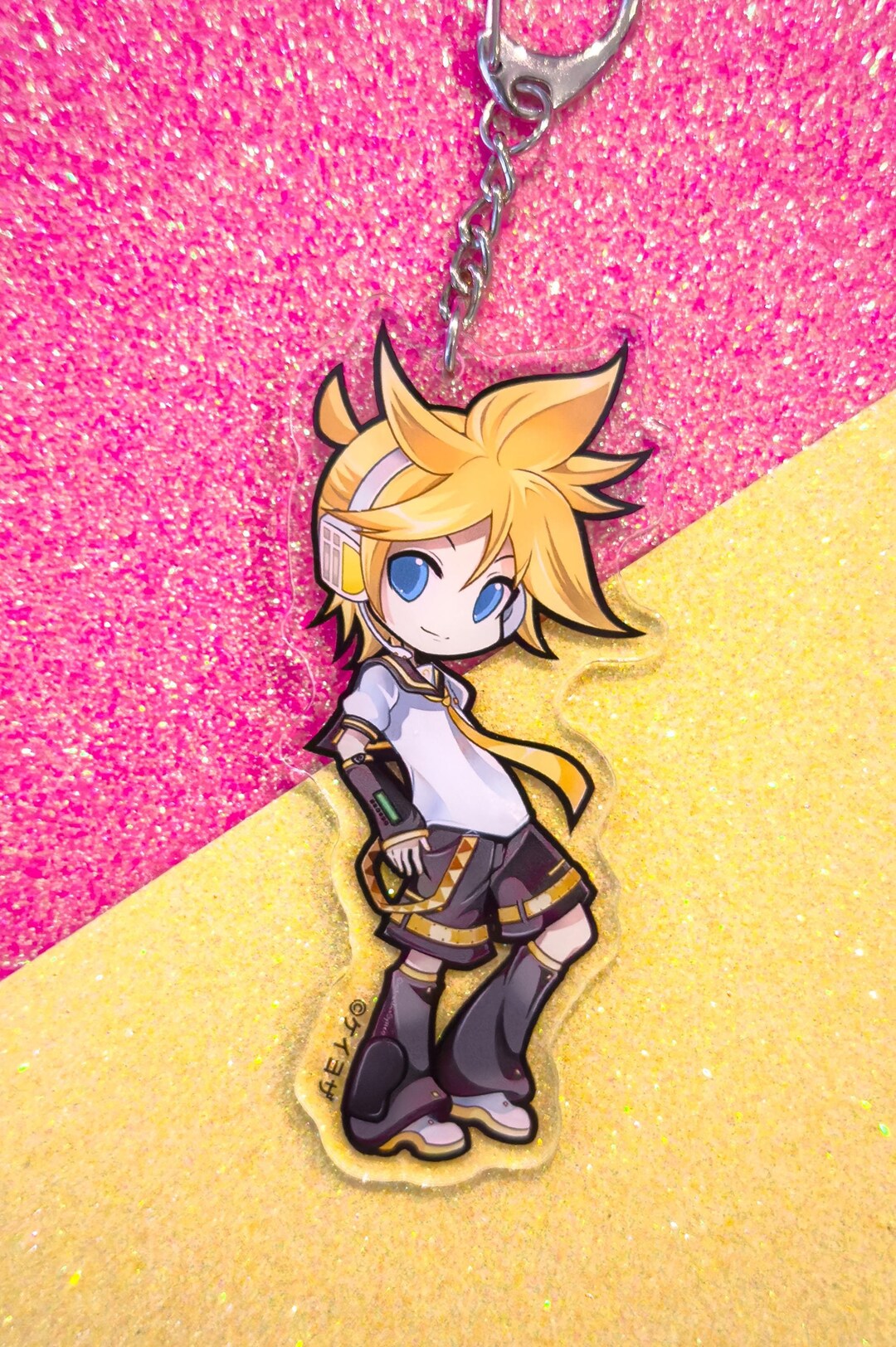 Kagamine Len V2 3.5" Acrylic Charm (double Sided) - Etsy