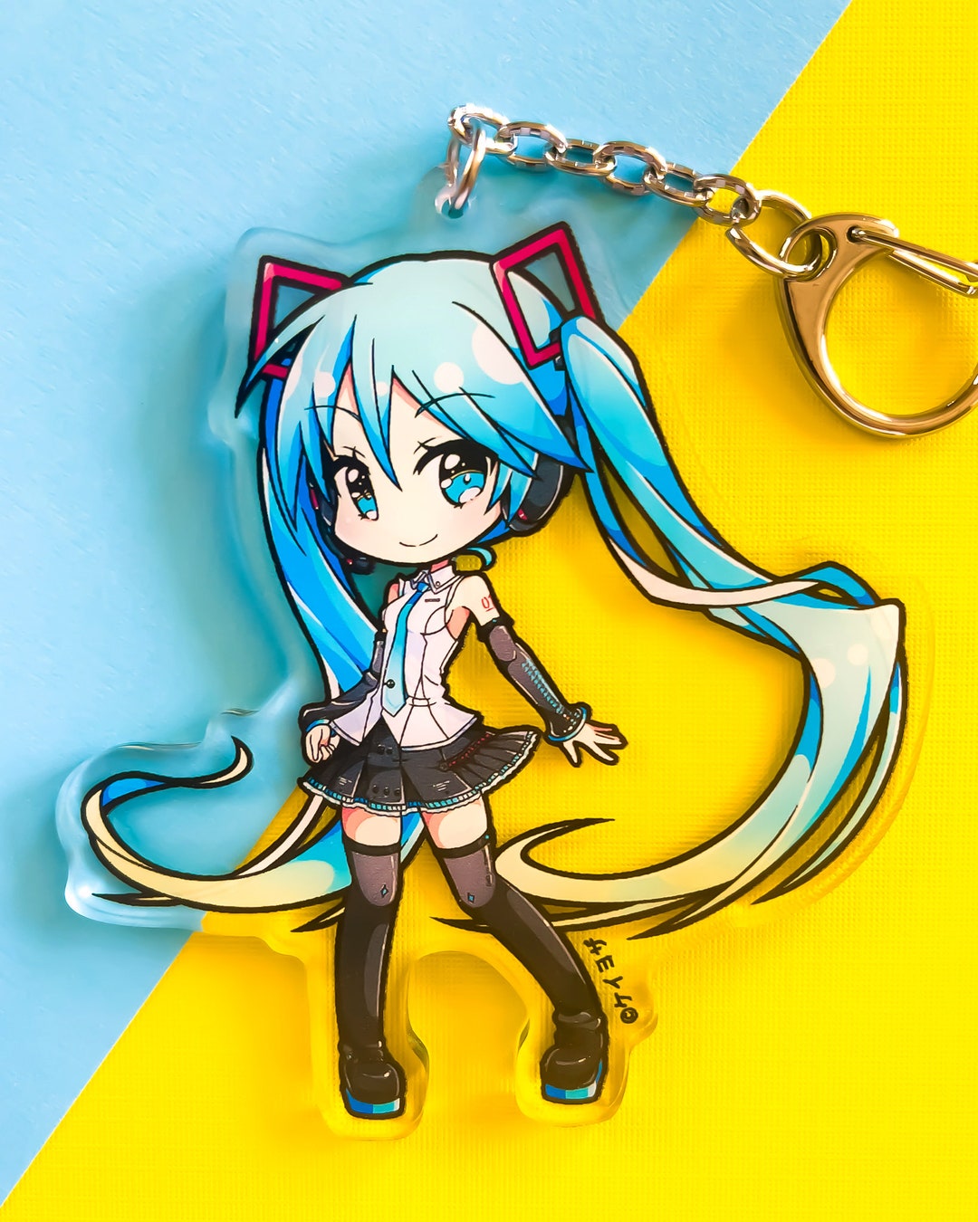 Hatsune Miku V4X 3.5" Acrylic Charm (double Sided) - Etsy