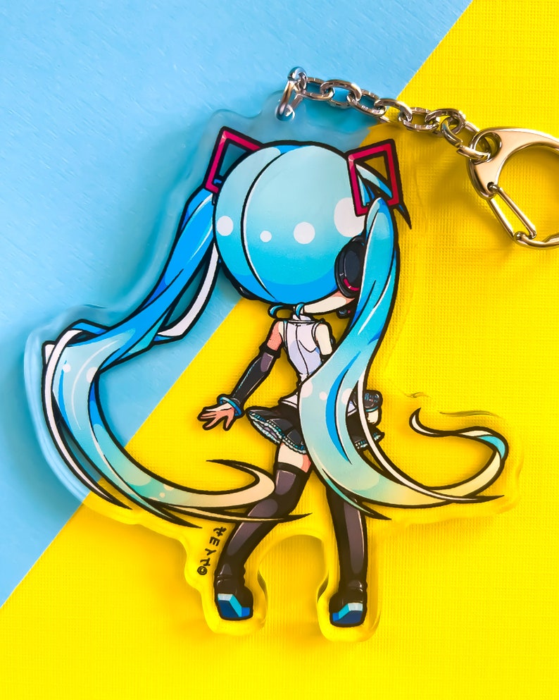 Hatsune Miku V4X 3.5 Acrylic Charm double Sided - Etsy