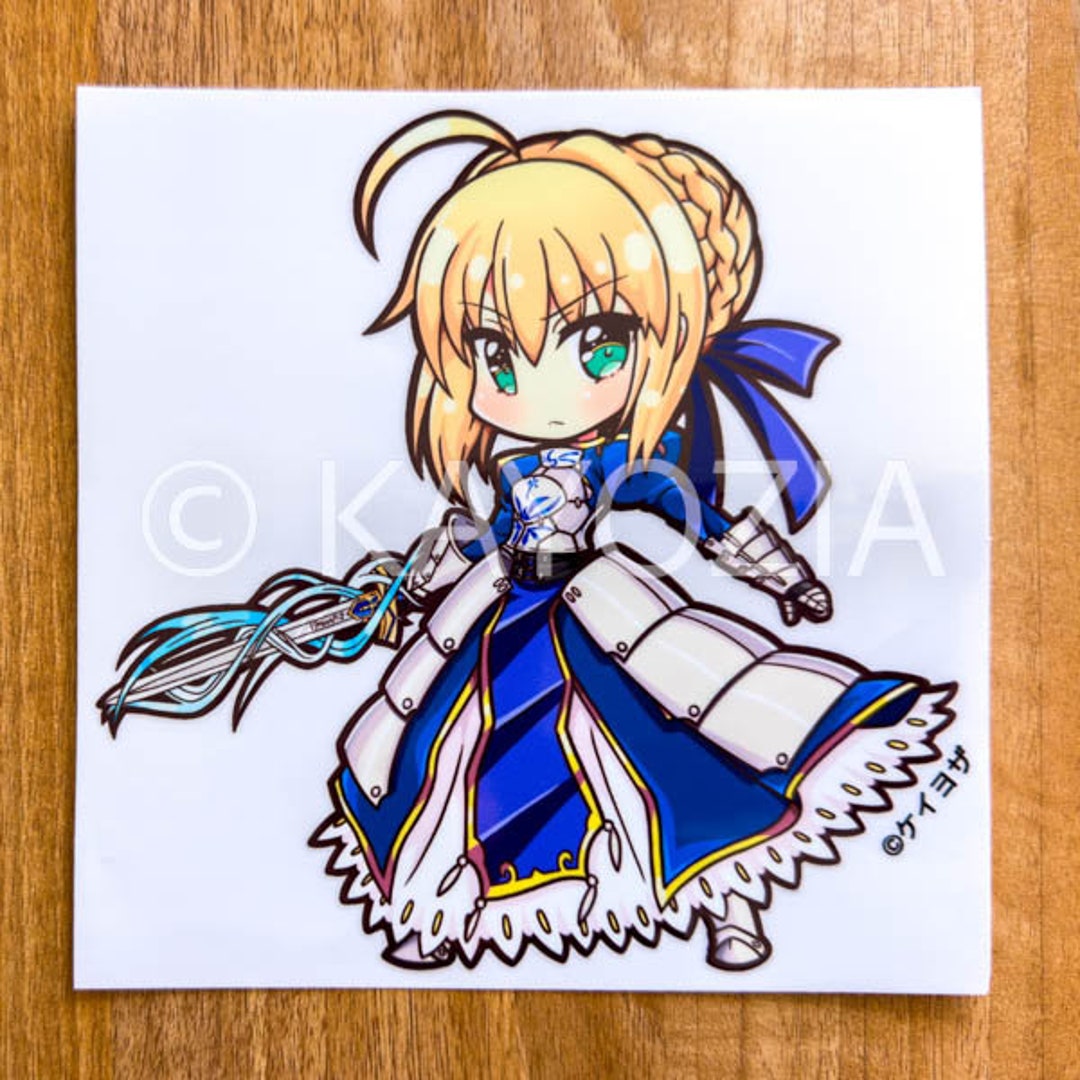 Artoria Pendragon (saber) - 6" Transfer Sticker - Etsy