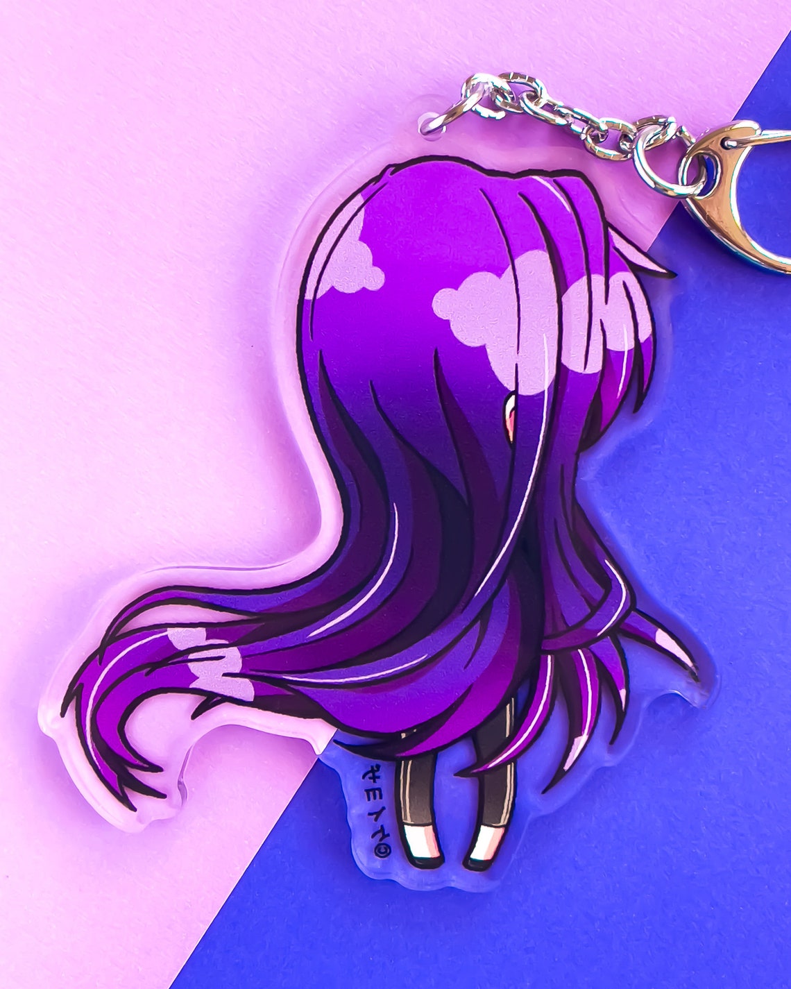Doki Doki Literature Club - Yuri Sweater (double Sided) Acrylic Charms ...