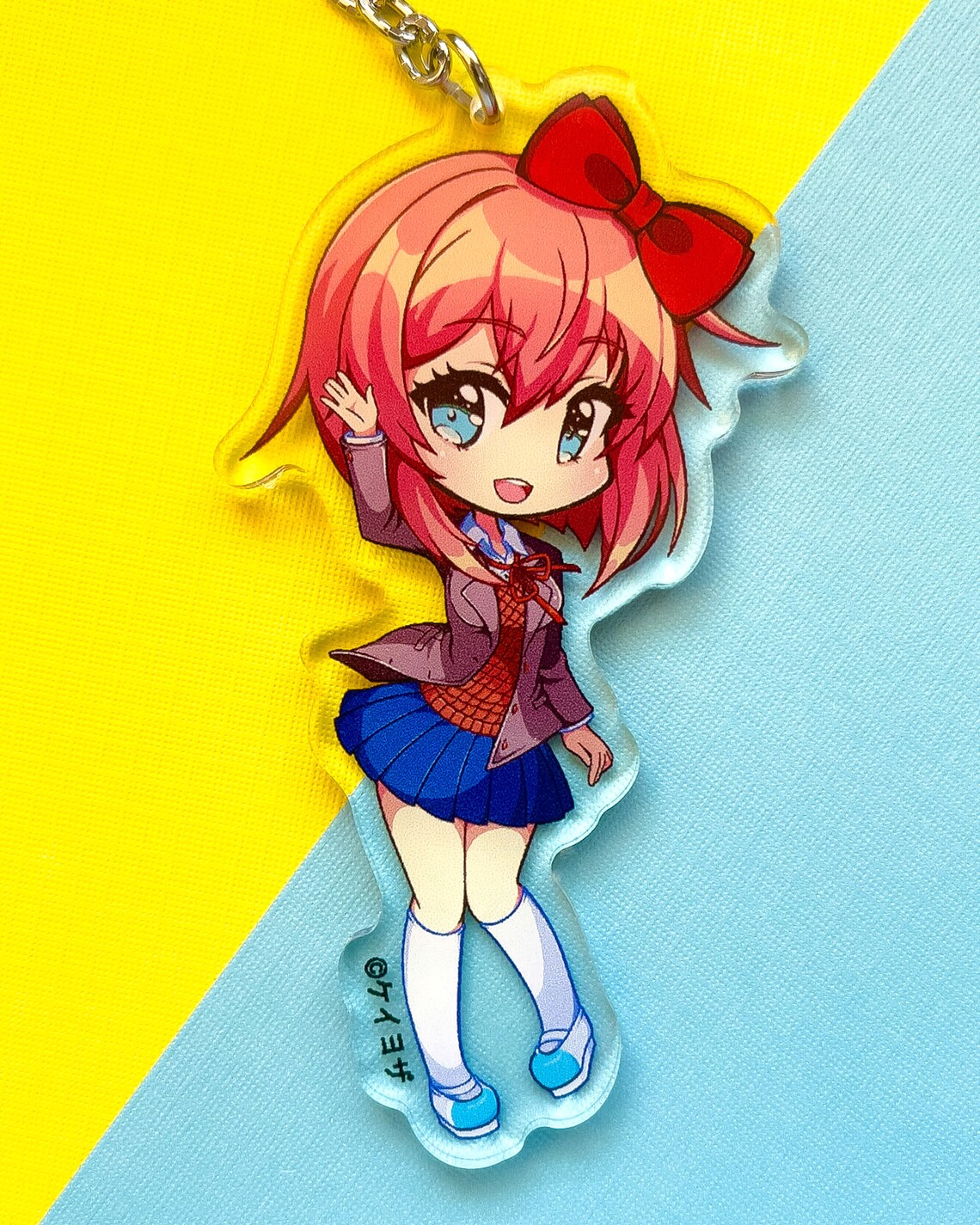 Doki Doki Literature Club+ - Sayori Plus (double Sided) 3.5" Acrylic ...