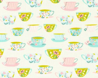 Kawaii Tea Party Fabric Garden Tea Party by Sweetsurprises Kawaii Tea ...