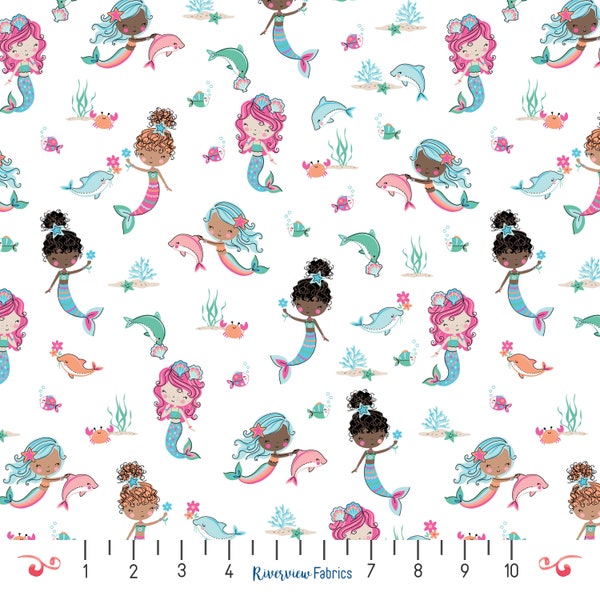 Riley Blake Mermaid - Etsy