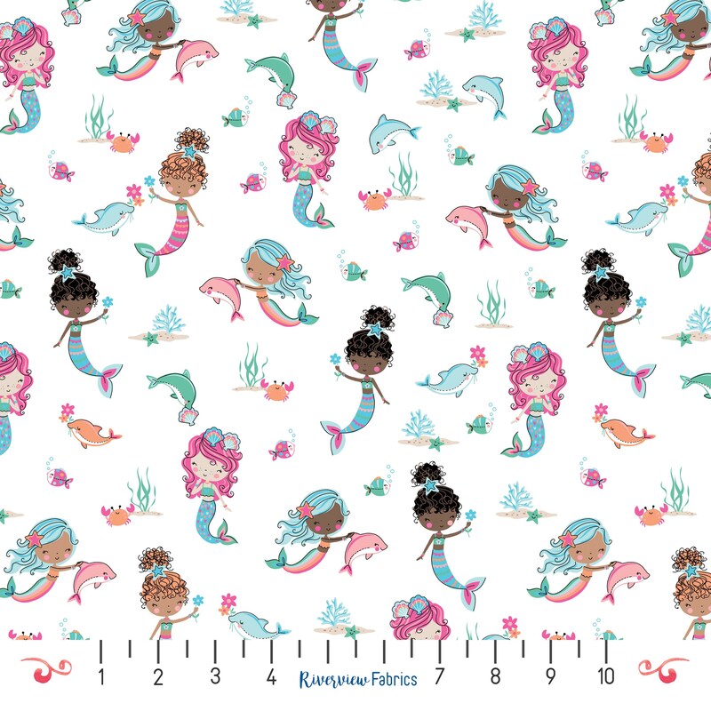 Riley Blake Mermaid - Etsy