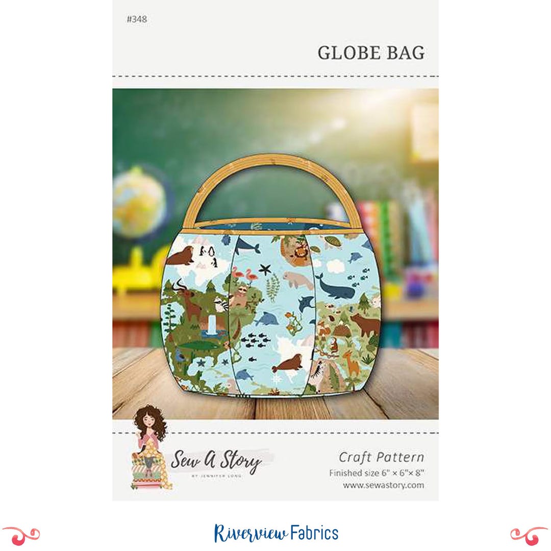 Globe Bag Pattern, Jennifer Long - Sew a Story, Physical Pattern - Etsy