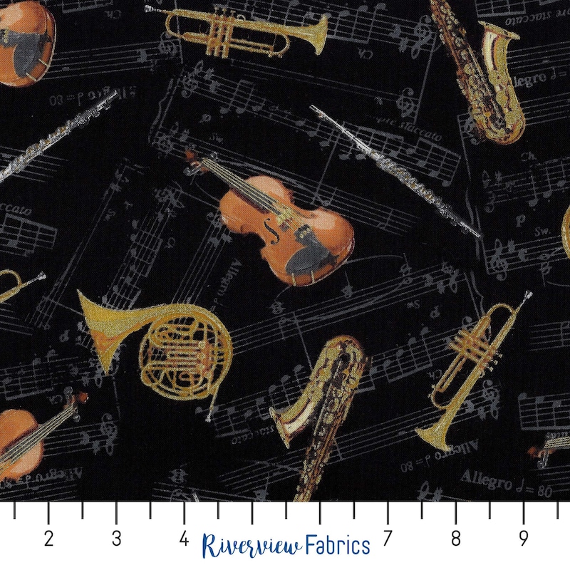 Music Fabric - Etsy