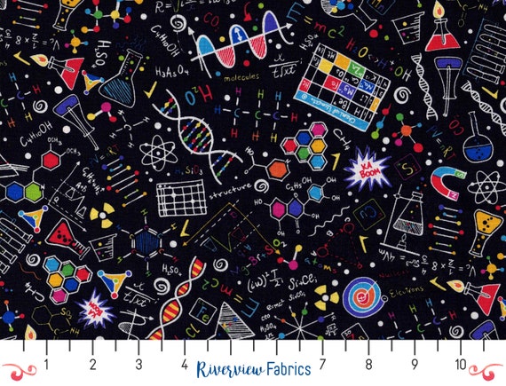 Science Fun Timeless Treasures Quilting Cotton Fabric by | Etsy