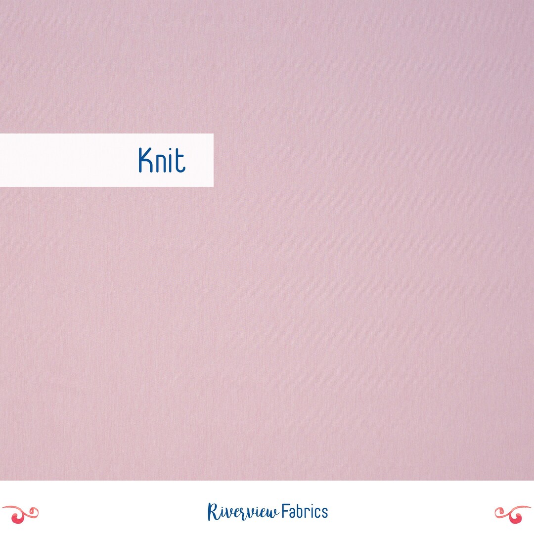 Solid Mauve Knit Fabric by the Yard, Mauvelous, Art Gallery Fabrics, 95 ...