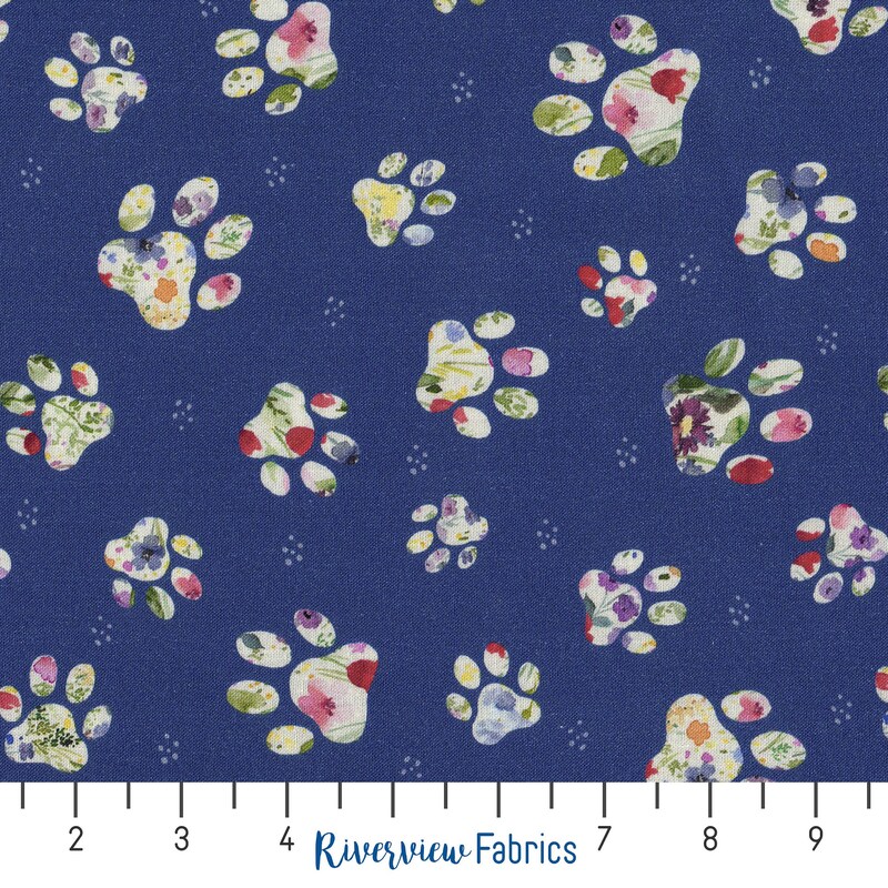 Paw Print Fabric - Etsy