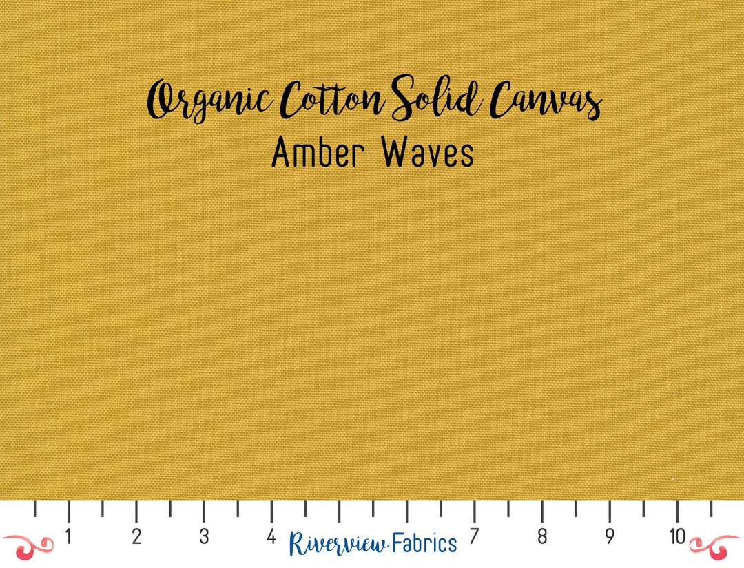 Canvas Solids - Amber Waves | Cloud9 Fabrics | GOTS Certified Organic ...