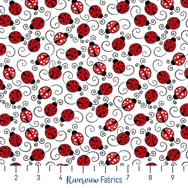 Ladybug Fabric - Etsy