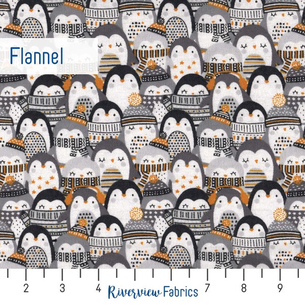 Penguin Fabric - Etsy