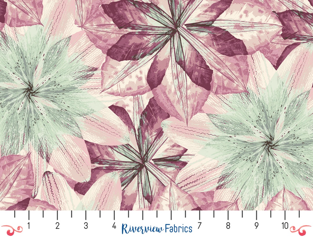 Pressed Flowers Fabric by the Yard, Pressed Floral Collection, RJR ...