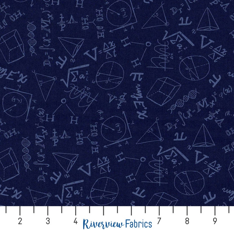 Math Fabric - Etsy