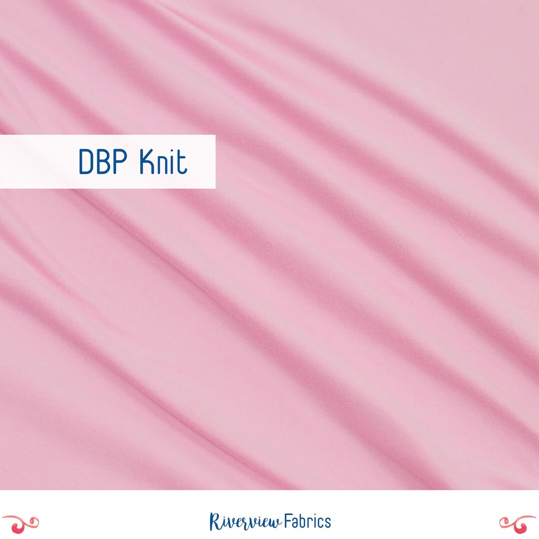 Solid Jersey Knit Fabric by the Yard, Baby Pink, Double Brushed ...