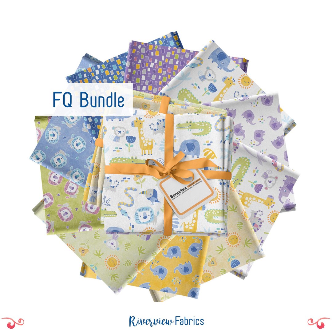Fat Quarter Bundle - Baby Animal Flannel, Chalk Baby Collection ...