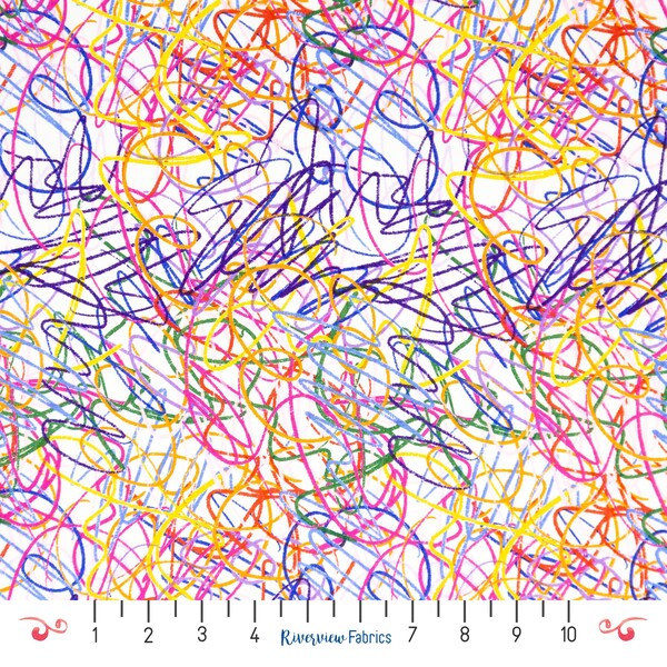 Scribble Fabric - Etsy