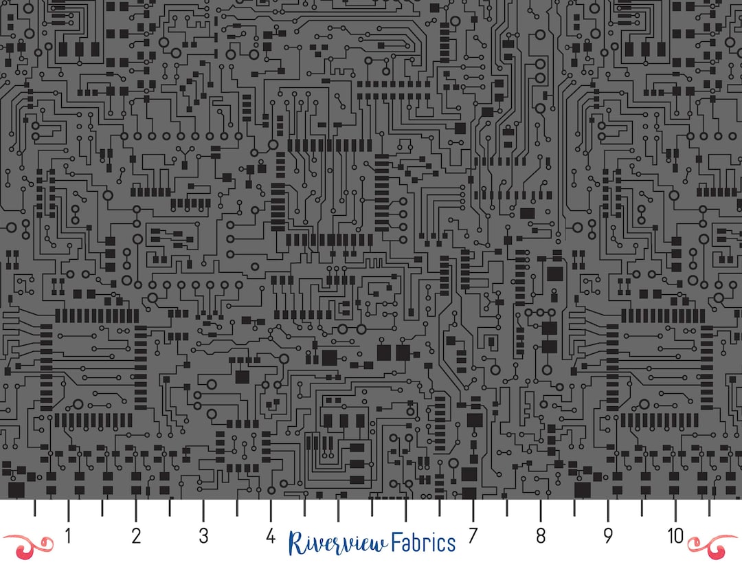 Data Point Computer Circuits Studioe Fabrics Quilting Cotton Fabric by ...