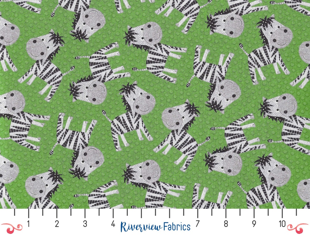 Zebra Fabric by the Yard, at the Zoo Collection, Studio E Fabrics ...