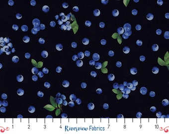 Blueberry Cotton Fabric - Etsy