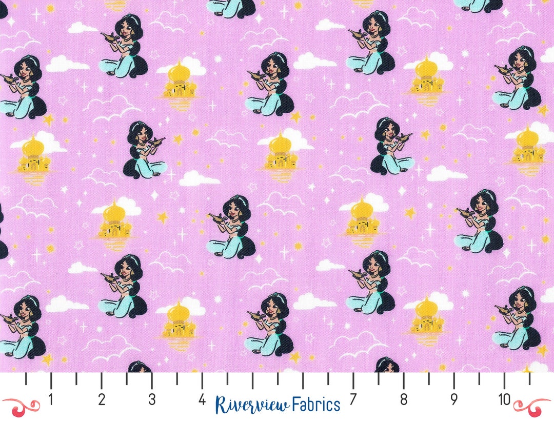 Jasmine Fabric by the Yard, Aladdin, Disney Princess, Heart of a ...