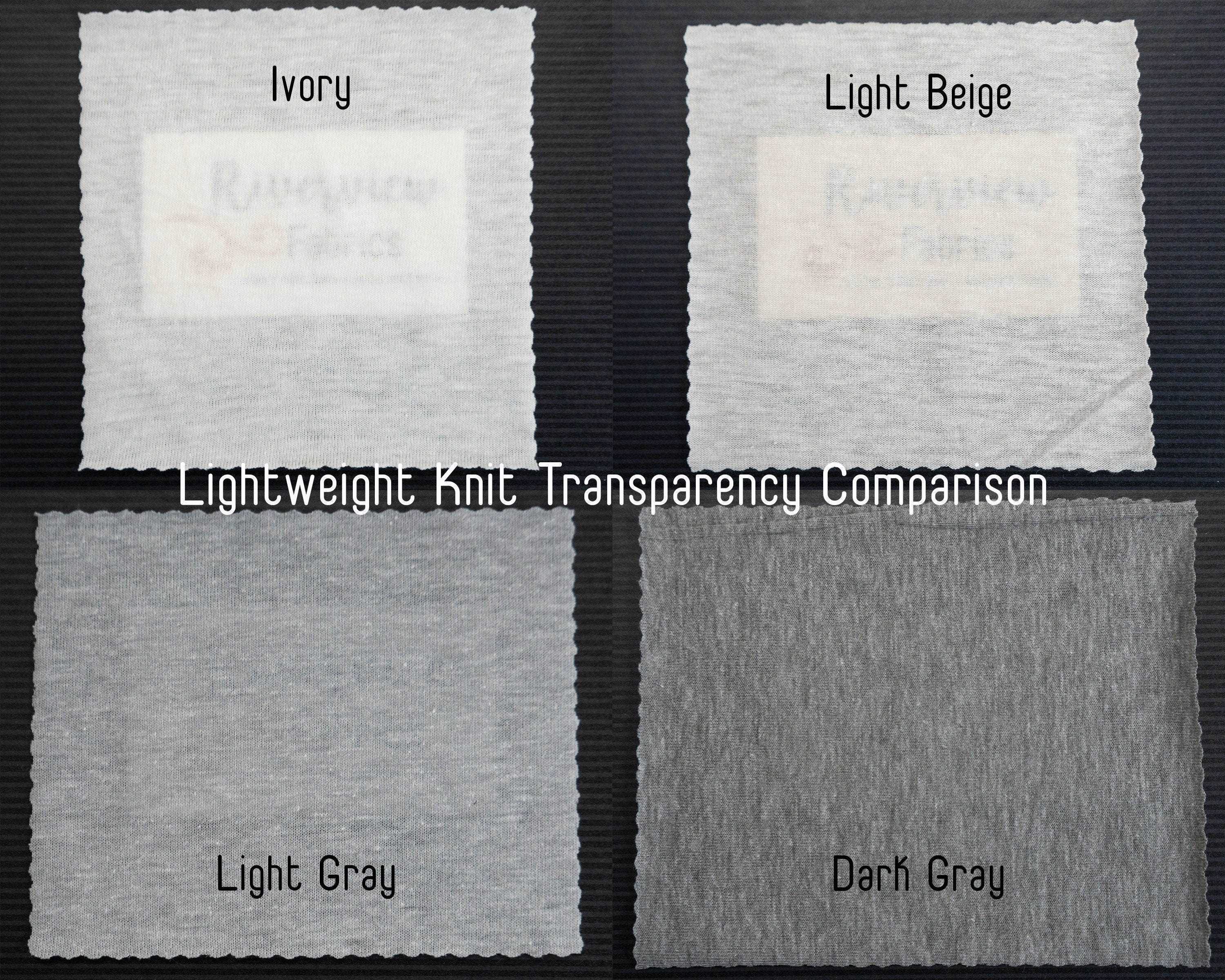 Lightweight Knit Swatch Recycled Polyester & Cotton Fabric - Etsy