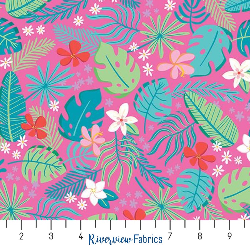 Tropical Print Fabric - Etsy