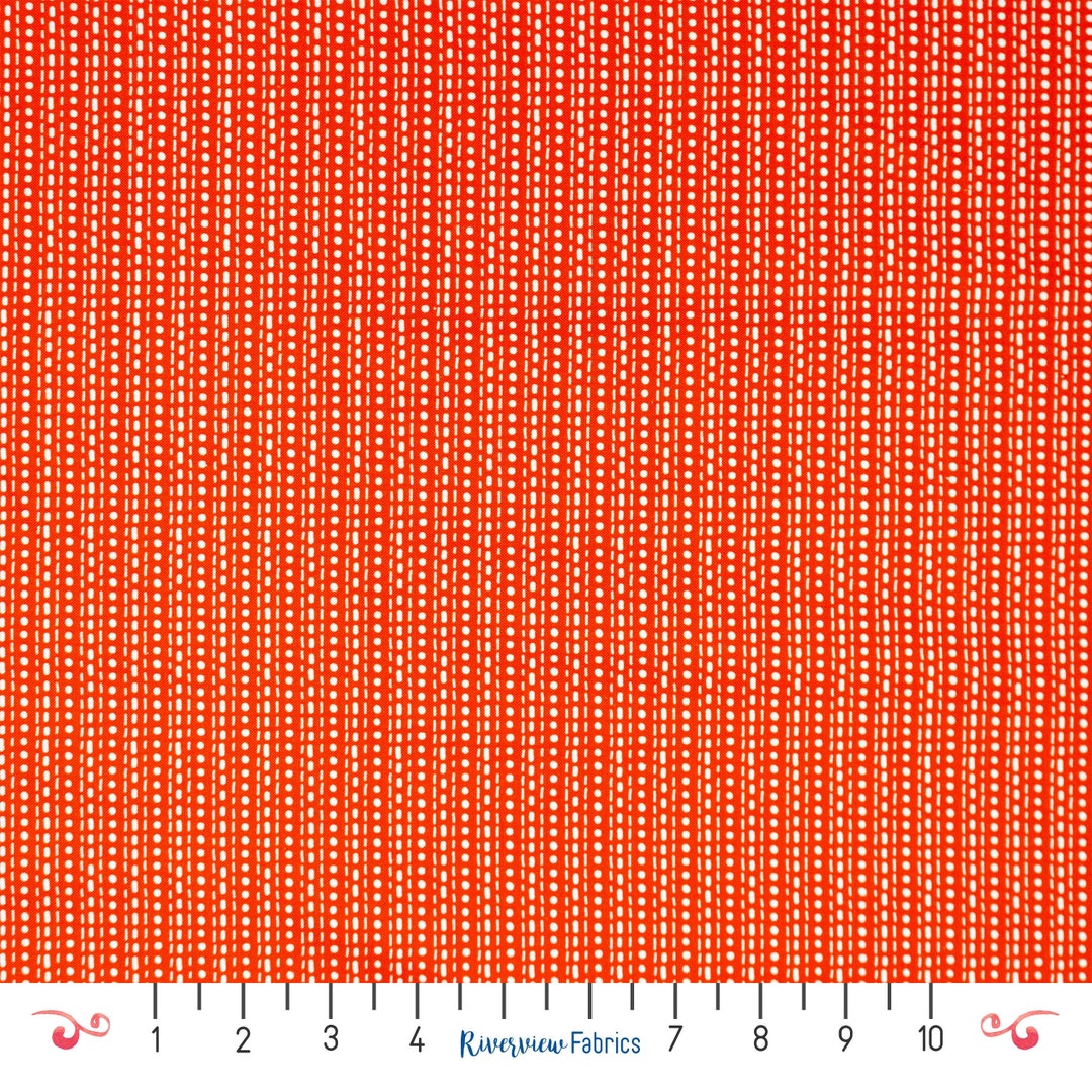 Striped Dash Fabric by the Yard, Red, Merry Penguins, Camelot Fabrics ...