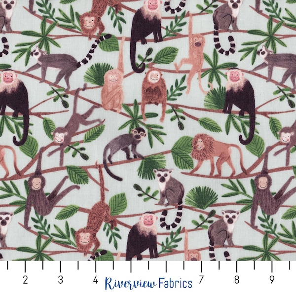 Monkey Fabric - Etsy