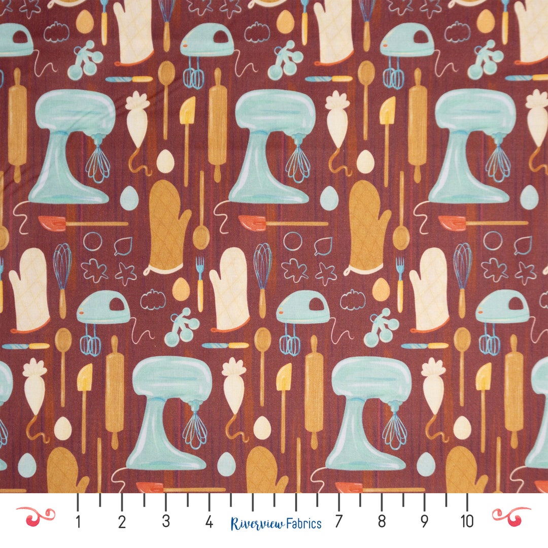 Baking Fabric by the Yard, Fall Flavors Collection, Paintbrush Studio ...