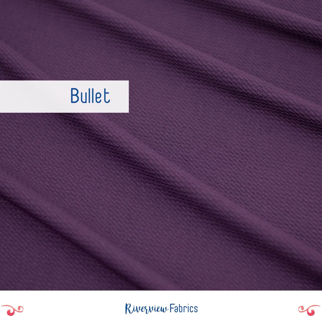 Purple Bullet Fabric by the Yard, Solid Bullet Knit Fabric, Fabric ...